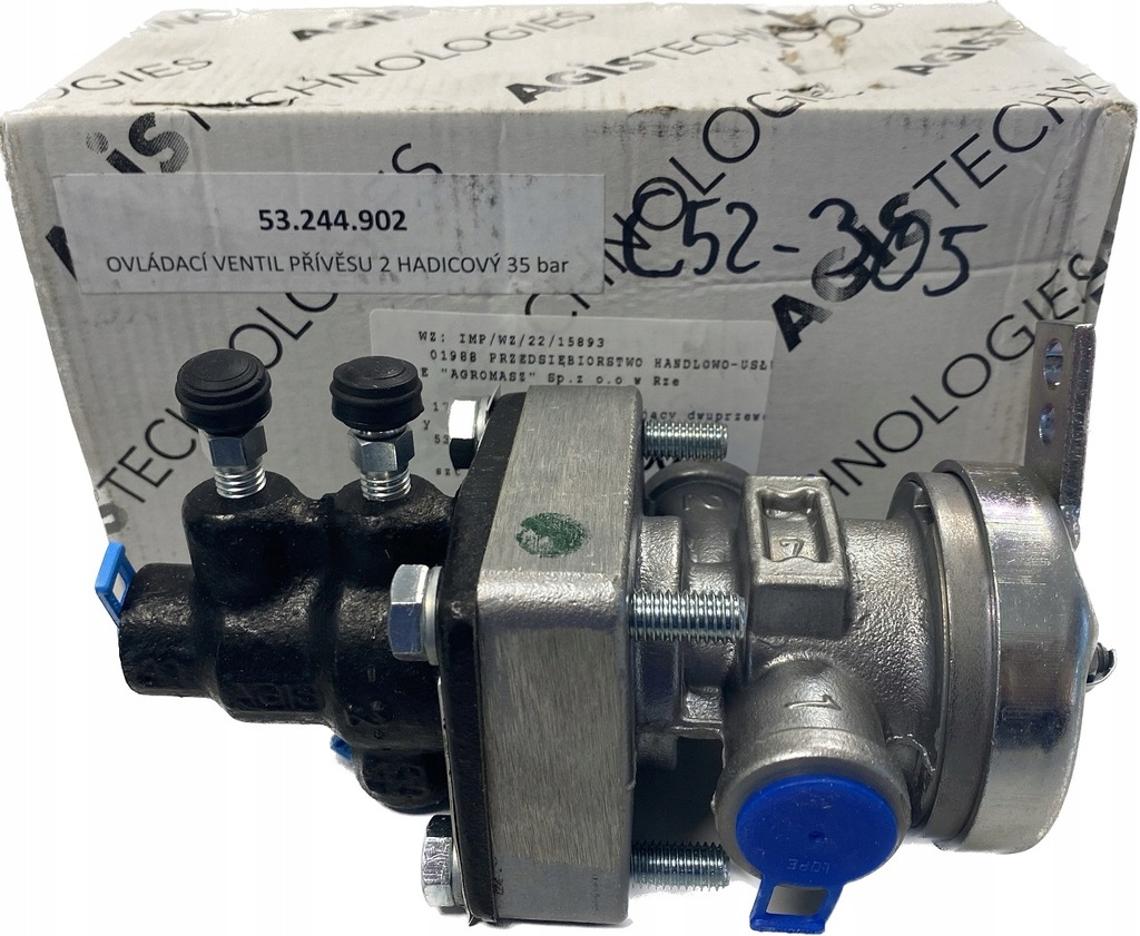 ZAWÓR HAMULCOWY DWURZĘDOWY PRZYCZEPY ZETOR 5324490 - 11235462766 ...