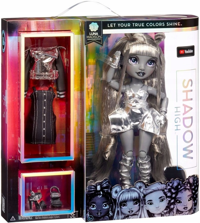 LALKA Rainbow High Shadow High Luna Madison - 13586774316 - oficjalne ...