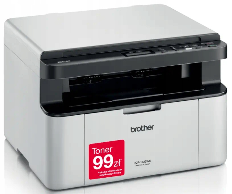 DRUKARKA WIELOFUNKCYJNA LASEROWA MONO BROTHER DCP-1623W WI-FI 20 STR ...