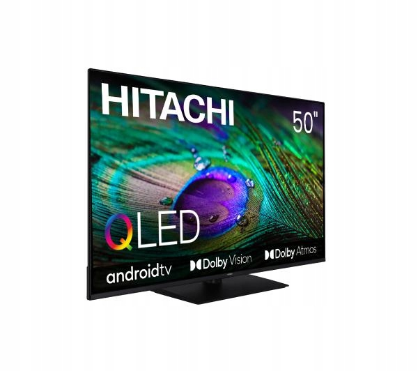 Android TV 50" Hitachi 50HAQ6460 QLED 4K Dolby Vision Dolby Atmos DVB ...