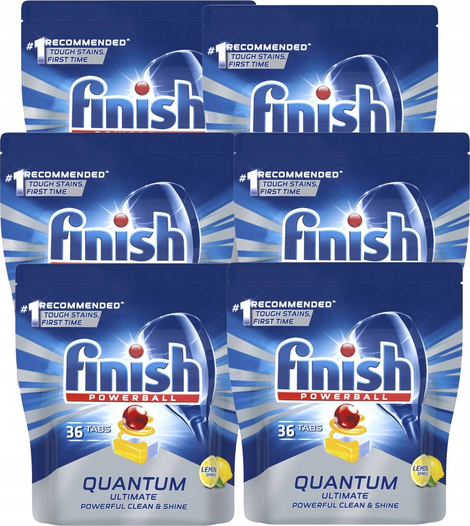 Finish Quantum ULTIMATE Kapsułki do Zmywarki 6x36 - 13528800982 ...