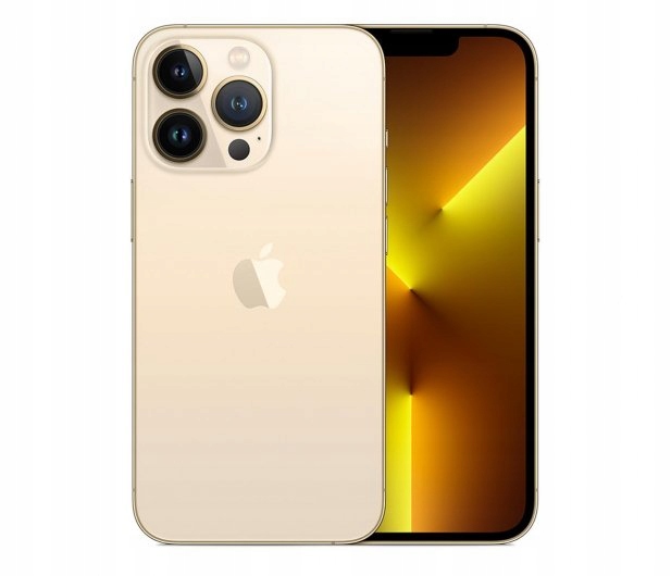 ZAPLOMBOWANY Apple iPhone 13 Pro 5G 128GB Gold - 11228126004 - oficjalne archiwum Allegro