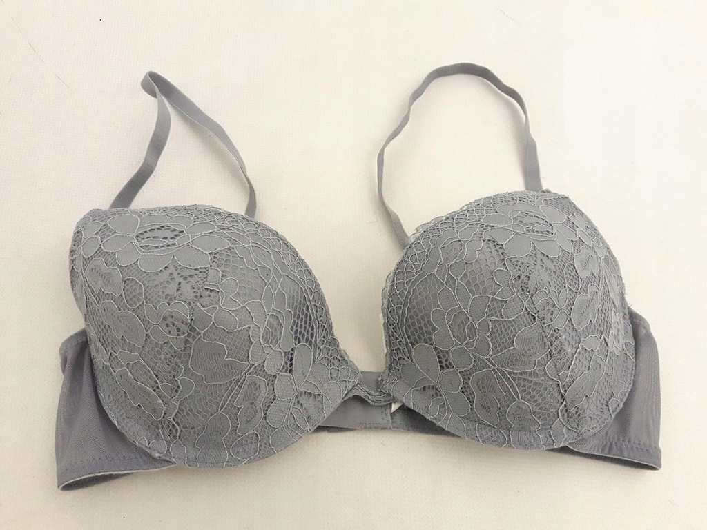 PRIMARK koronkowy BIUSTONOSZ w kwiaty PODWÓJNY PUSH UP _ 75D ...