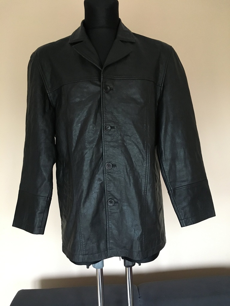 JOHN DEVIN - super skórzana czarna kurtka 50 - 7792272792 - oficjalne ...
