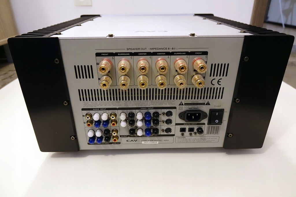 Wzmacniacz CAV A8M - kino + stereo - idealny - 7769744643 - oficjalne archiwum Allegro