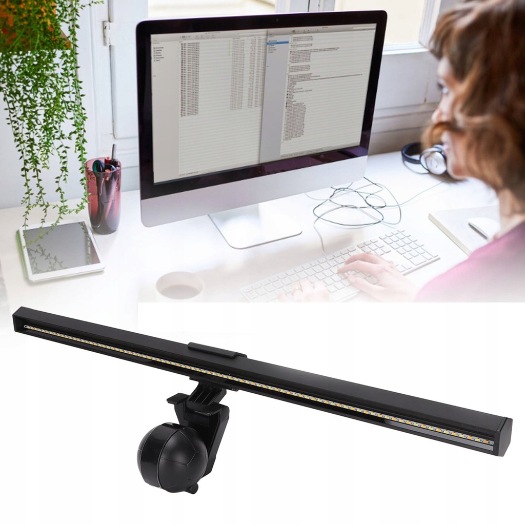 LAMPA LED NA EKRAN MONITOR DO PRACY CZARNY - 13551574042 - oficjalne ...