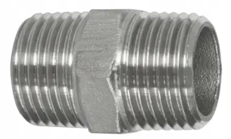 Nypel ze stali nierdzewnej AISI 316 1 1/2" - 13471633112 - oficjalne archiwum Allegro