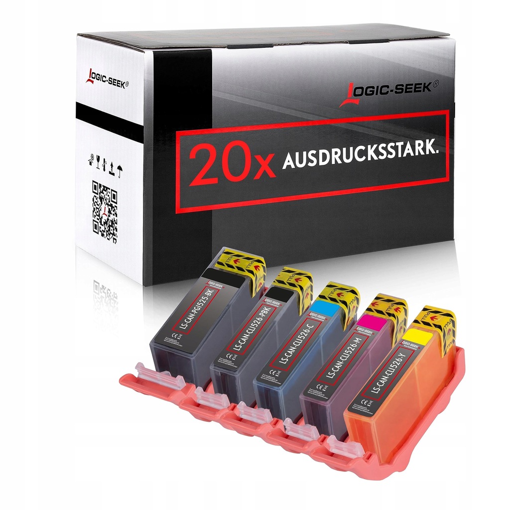 Logic-Seek Wkłady do drukarek Canon Pixma 4850 IP 4950 6500 ...