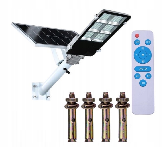 MOCNA LAMPA SOLARNA LED 1000W ULICZNA Z PILOTEM - 13072943617 - oficjalne archiwum Allegro