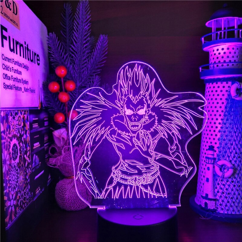 DEATH NOTE Ryuk ANIME lampa 3D światła nocne LED l - 12653346728 ...