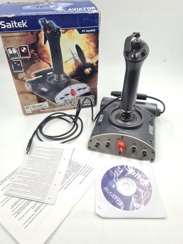 Joystick Saitek AVIATOR AV8R-01 - 12339842427 - oficjalne archiwum Allegro