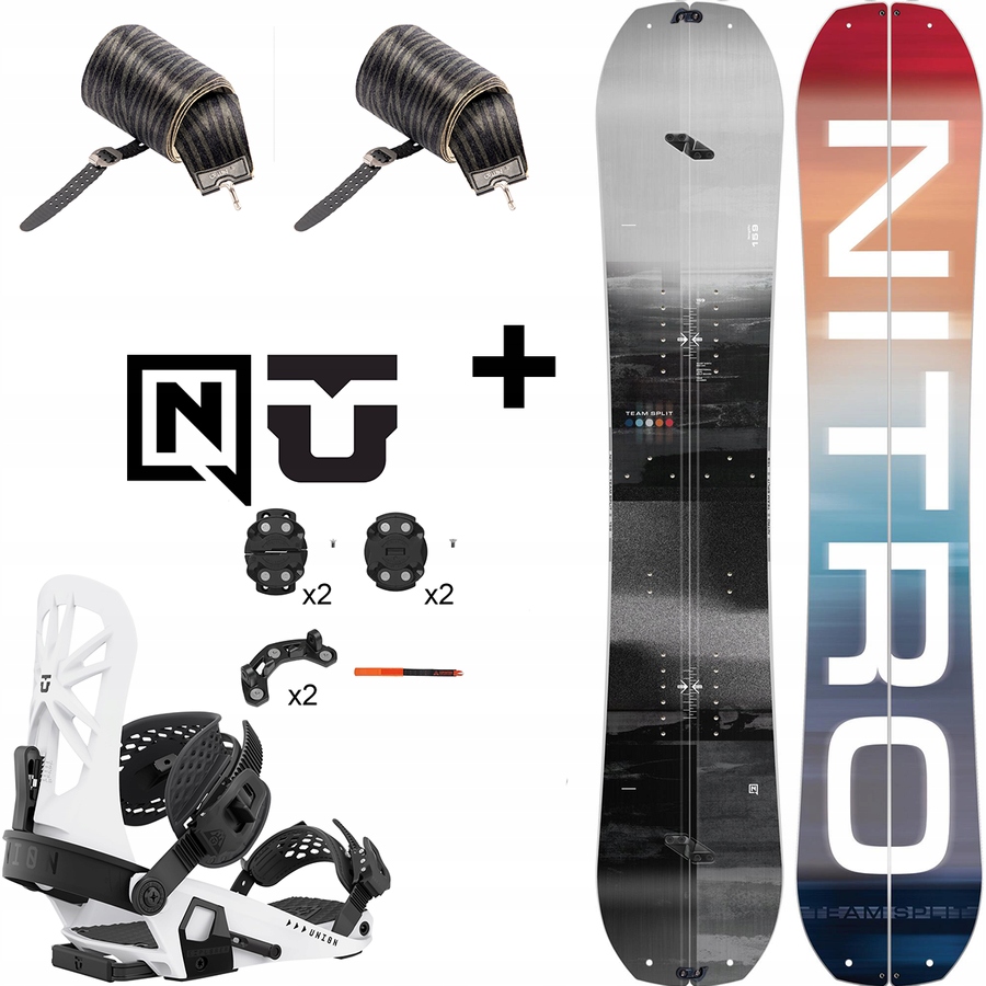 Splitboard NITRO Team Split foki wiązania UNION - 14744757256 - oficjalne archiwum Allegro