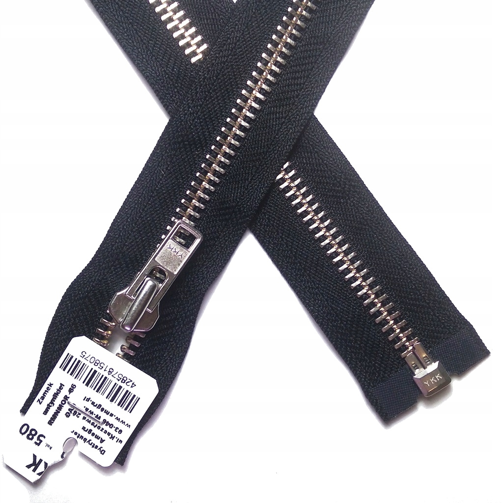 YKK ZAMEK METALOWY GRUBY 8mm 75cm - 15015843963 - oficjalne archiwum Allegro