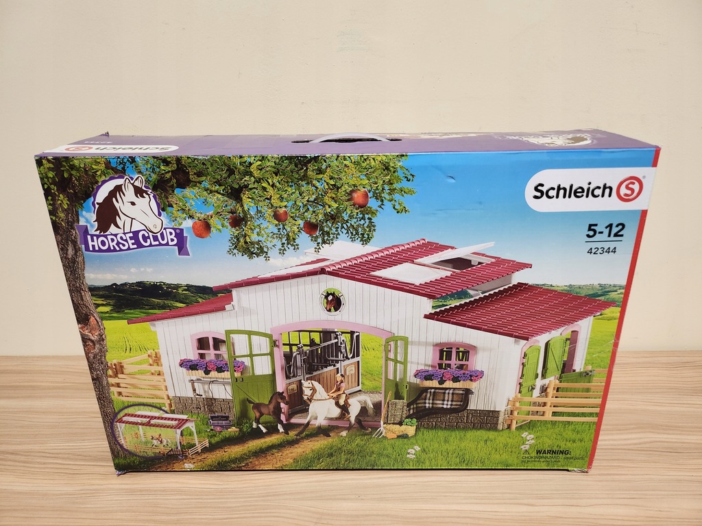 SCHLEICH 42344 STAJNIA CENTRUM JEŹDZIECKIE KONIE - 12964714693 ...