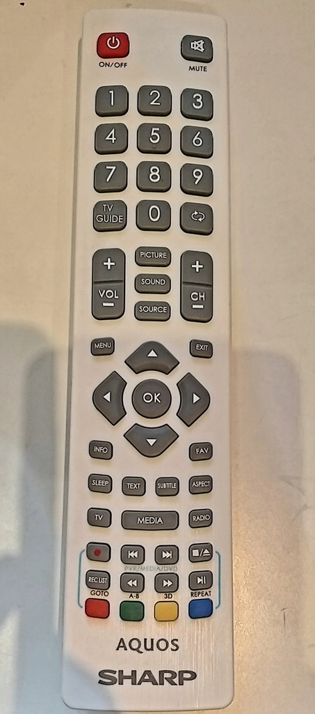 PILOT SHARP AQUOS TV 3D ORYGINAŁ WERSJA RADIOWA - 11870801051 ...