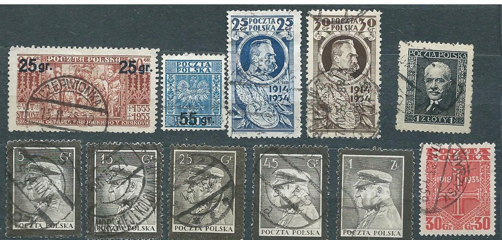 zestaw 21 kasow z klejem z podlepką lub jej śladem - 12683593895 ...