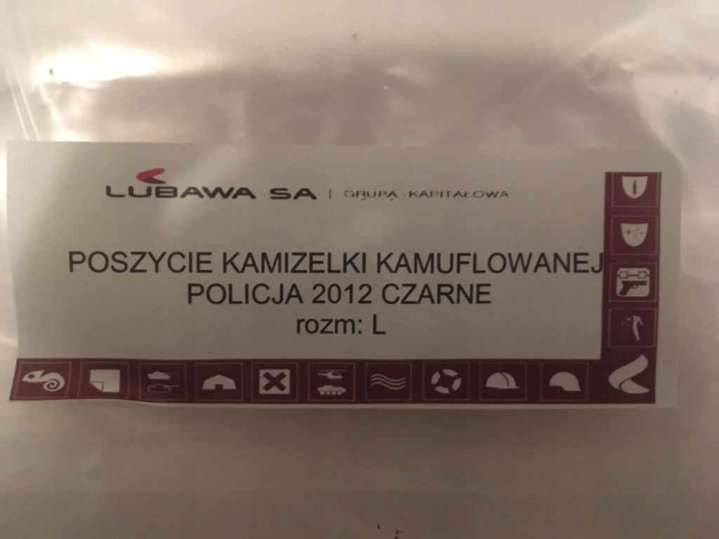 Poszycie do kamizelka kuloodporna LUBAWA SA czarna - 11947191080 ...