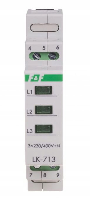 Lampka sygnalizacyjna LED zielona 3-faz 1P F&F - 8998806685 - oficjalne archiwum Allegro