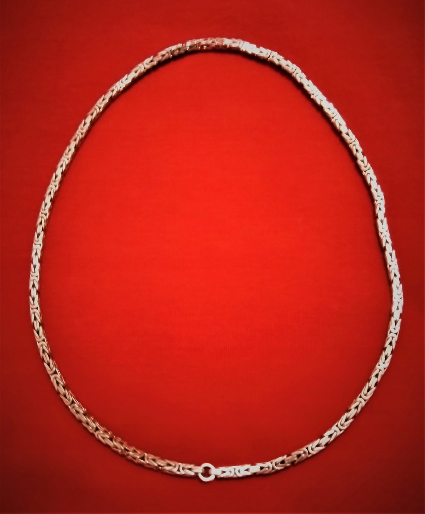 ZLOTY LANCUCH SPLOT KROLEWSKI BIALE ZLOTO 585 100g - 13140637549 ...