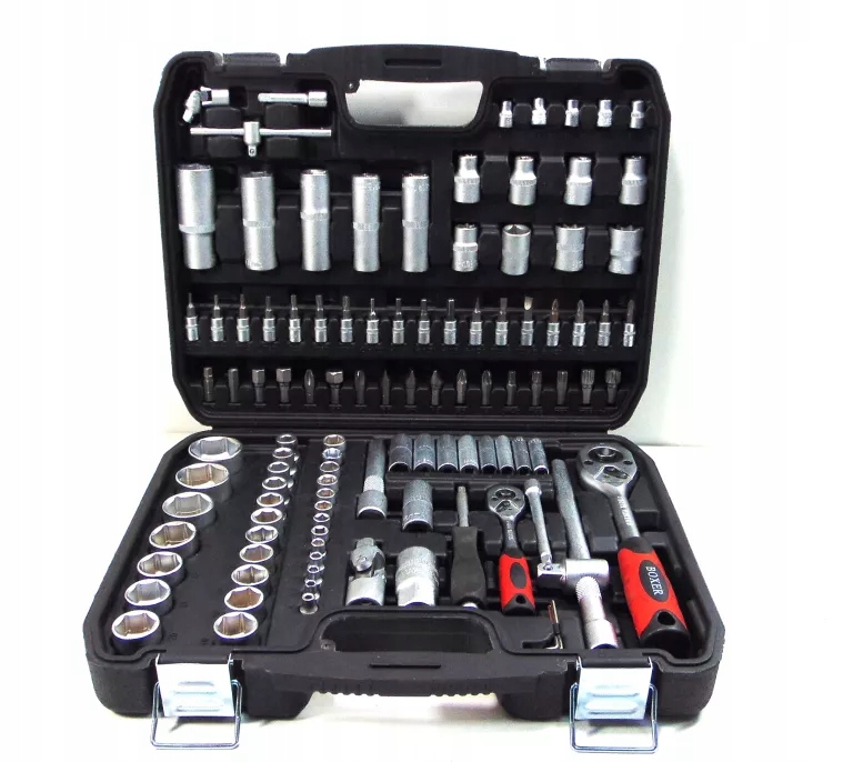 BOXER ZESTAW KLUCZY NASADOWYCH 108 ELEMENTÓW W WALIZCE - 15036613373 - oficjalne archiwum Allegro