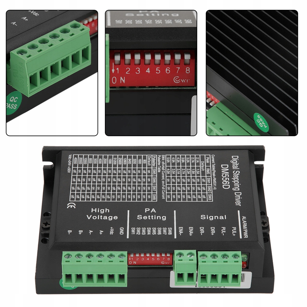 DM556D 48V DC Dwufazowy sterownik silnika krokowego dużej mocy do CE - 15388414023 - oficjalne ...