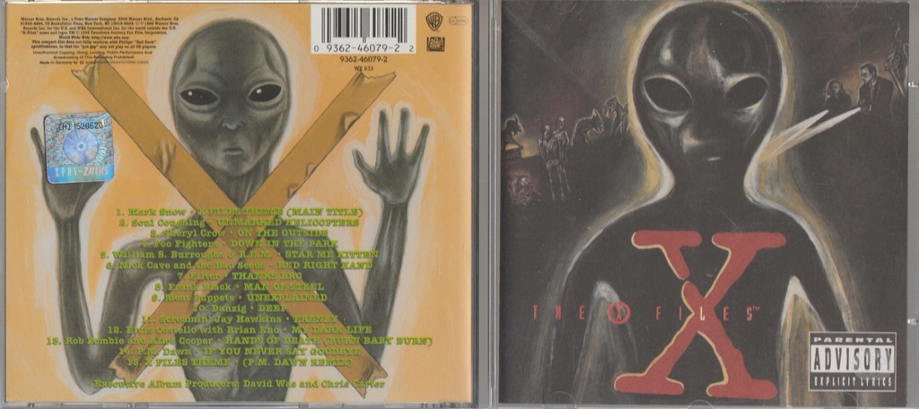 Płyta CD The X-Files - Songs In The Key Of X 1996 Soundtrack Z Archiwum ...