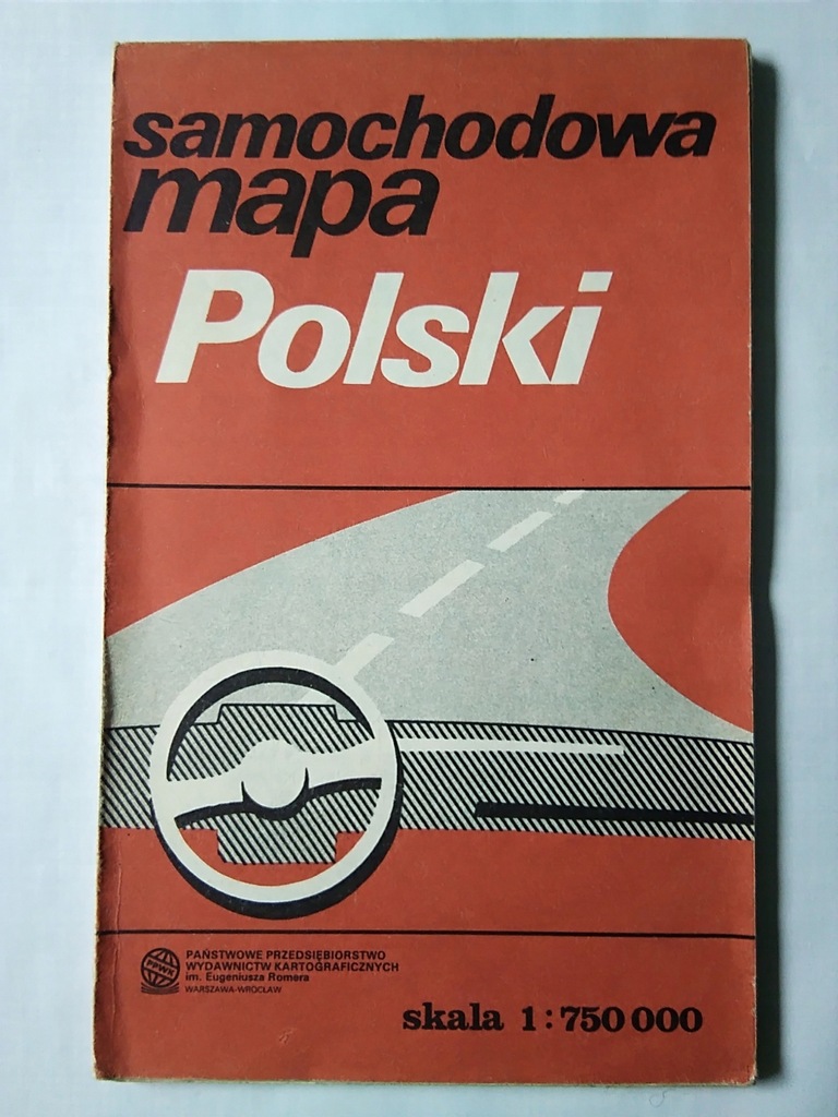 POLSKA mapa samochodowa 1988 r. PRL - 14169676745 - oficjalne archiwum ...