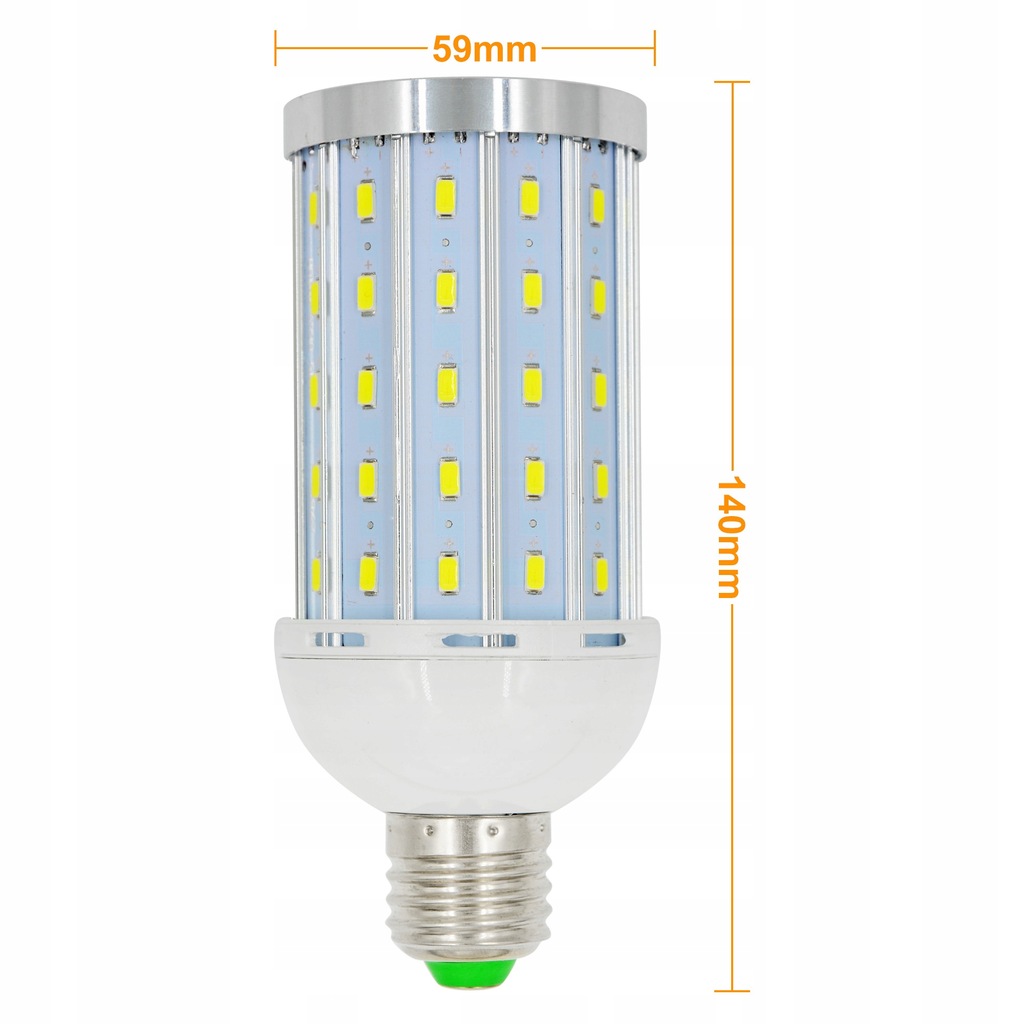 Żarówka LED E27 21W=160W biały zimny MENGS - 11326140813 - oficjalne archiwum Allegro