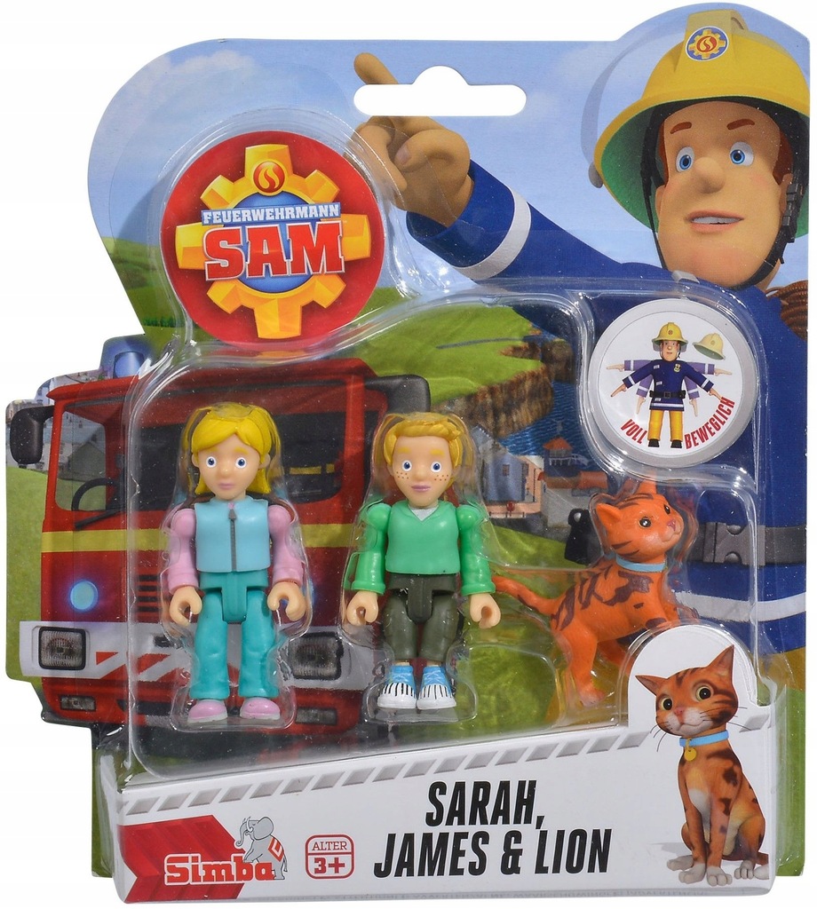 STRAŻAK SAM FIGURKI SARAH JAMES KOT LION SIMBA - 8846791932 - oficjalne ...