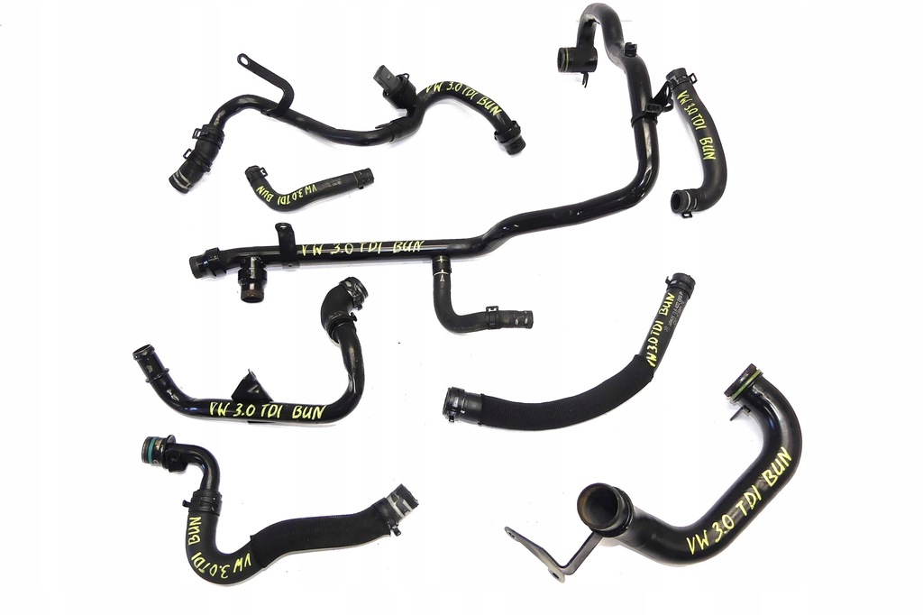 VW TOUAREG 7L AUDI Q7 4L 3.0 TDI BUN RURKI WĘŻE WODY - 14426992817 ...