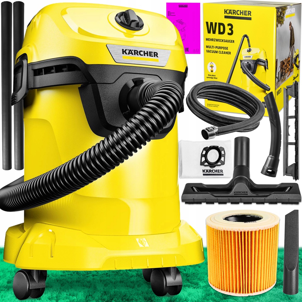 ODKURZACZ PRZEMYSŁOWY KARCHER K WD3 BEZWORKOWY XXL - 13707843150 - oficjalne archiwum Allegro
