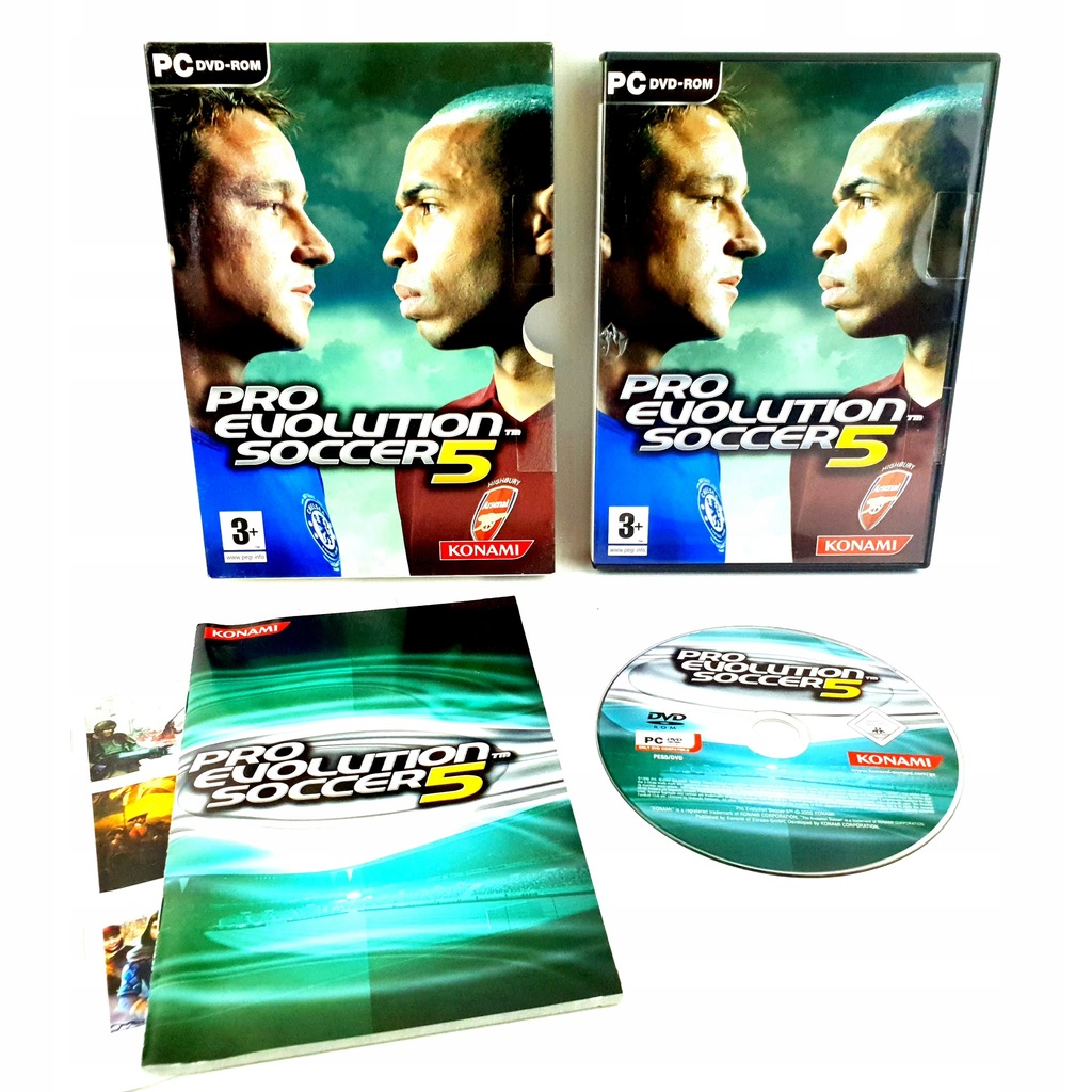 PRO EVOLUTION SOCCER 5 / 2005 PES PC POLSKIE PL - 9804426182 ...