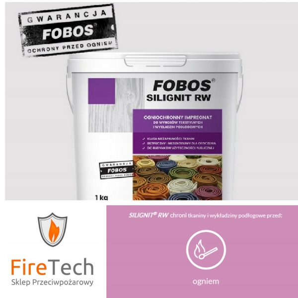 FOBOS SILIGNIT RW impregnat p.poż do tkanin (25kg) - 10735284538 - oficjalne archiwum Allegro
