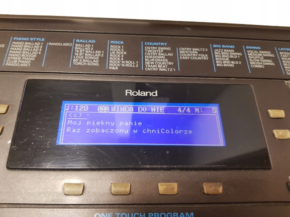 Keyboard Roland E 500 - 9102108533 - oficjalne archiwum Allegro