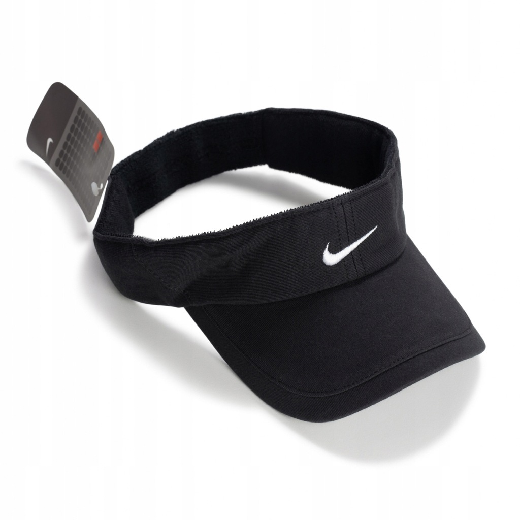 Nike Swoosh daszek przeciwsłoneczny sportowy czarny 106267-010 - 15558424561 - oficjalne ...