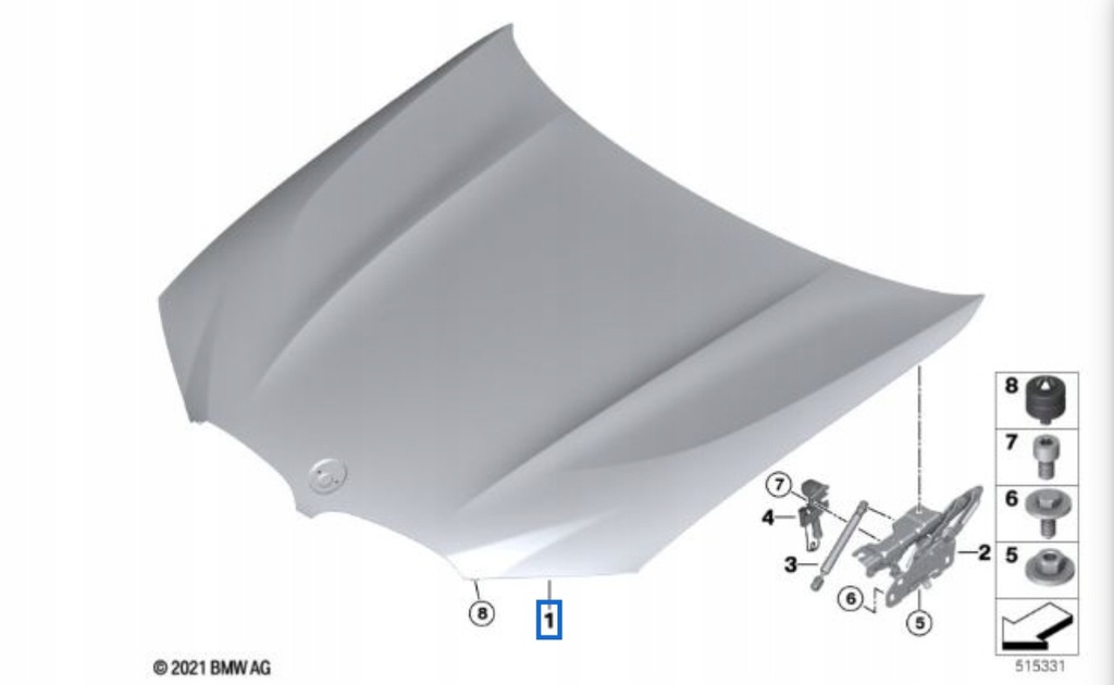 MASKA BMW X3 G01 41008499153 ORYGINAŁ - 14515053337 - oficjalne ...