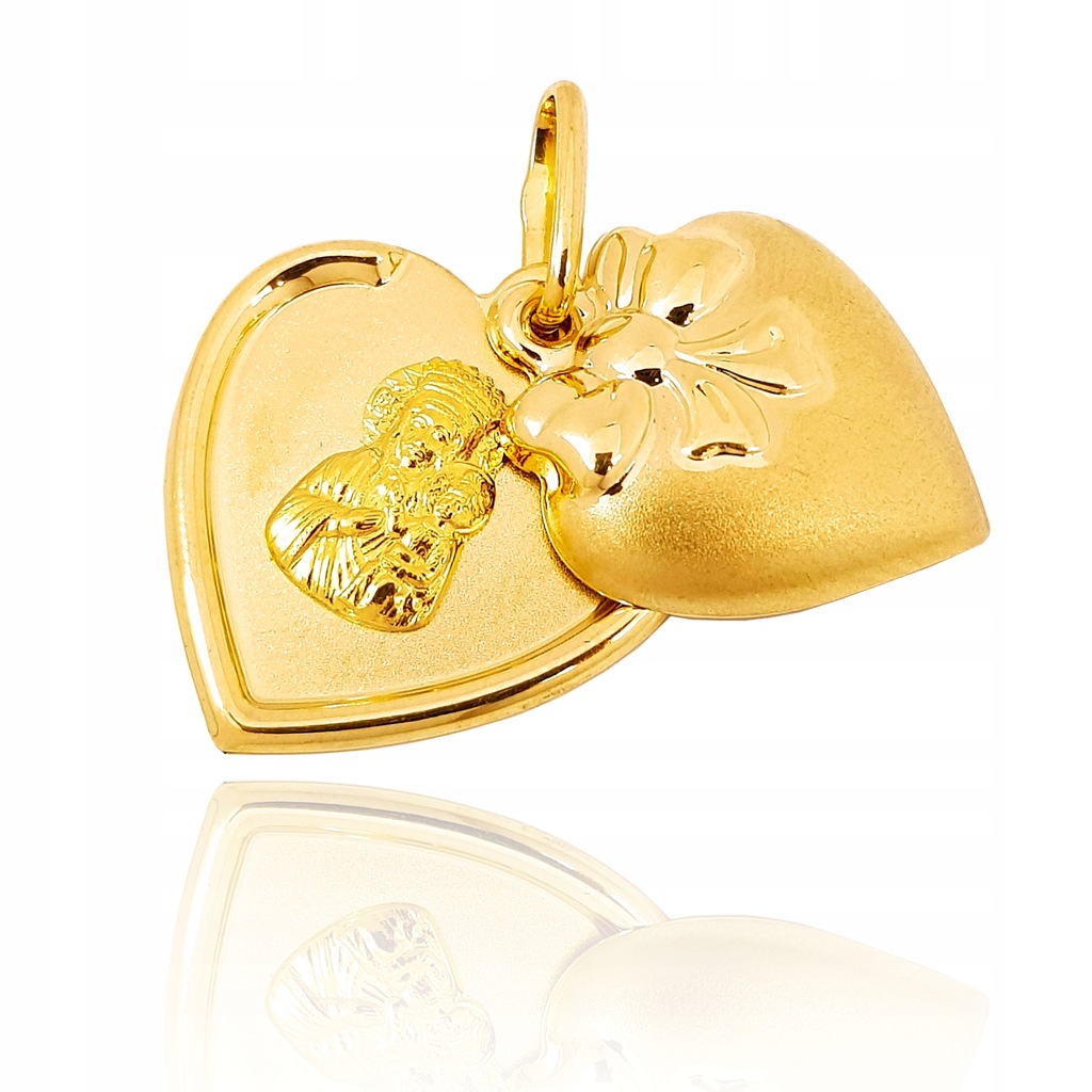 ZAWIESZKA ZŁOTA DO ŁAŃCUSZKA OTWIERANY MEDALIK - 13498292936 ...