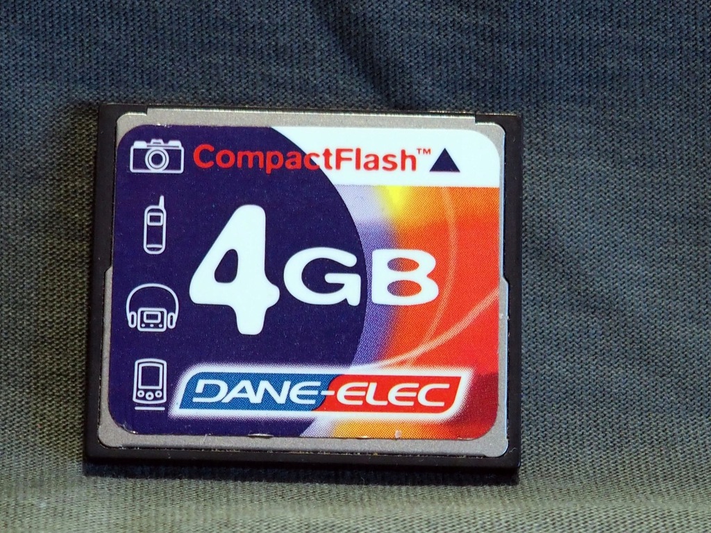 Karta pamięci CompactFlash Card Dane-Elec 4GB. - 15097392929 ...
