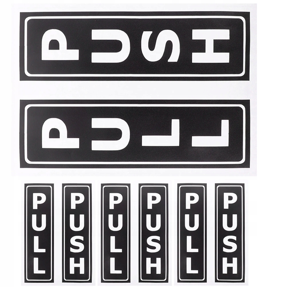 Door Sign Sliding Logo Sticker Carved 8 Pcs - 13795907965 - oficjalne ...