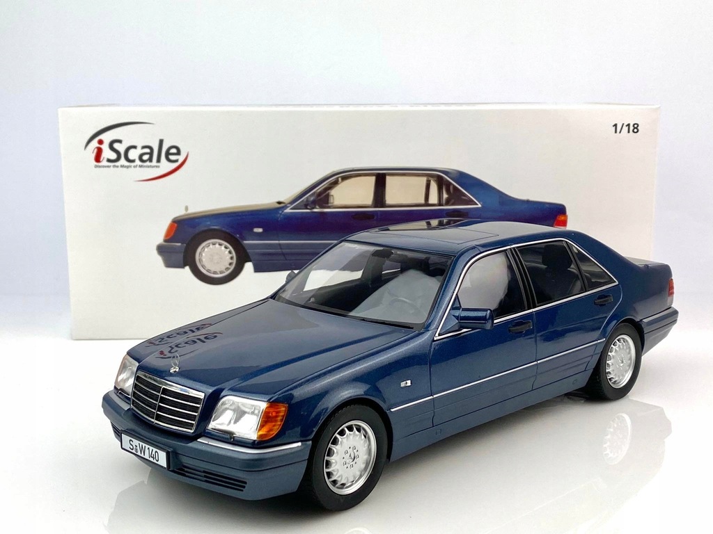 Mercedes-Benz S500 (W140) 1994-98 iScale 1:18 - 12920145417 - oficjalne archiwum Allegro