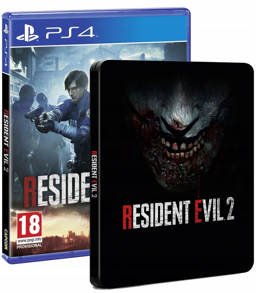 RESIDENT EVIL 2 PS4 / PLAYSTATION 4 PL + STEELBOOK - 7715628508 ...