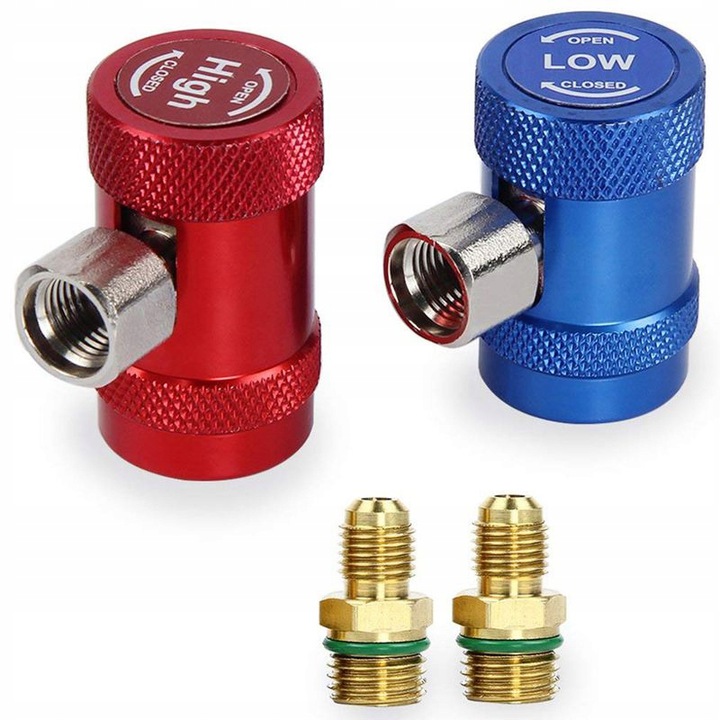 Szybkozłączki HFO R1234yf z Adapterami na R134a - 12189163863 - oficjalne archiwum Allegro