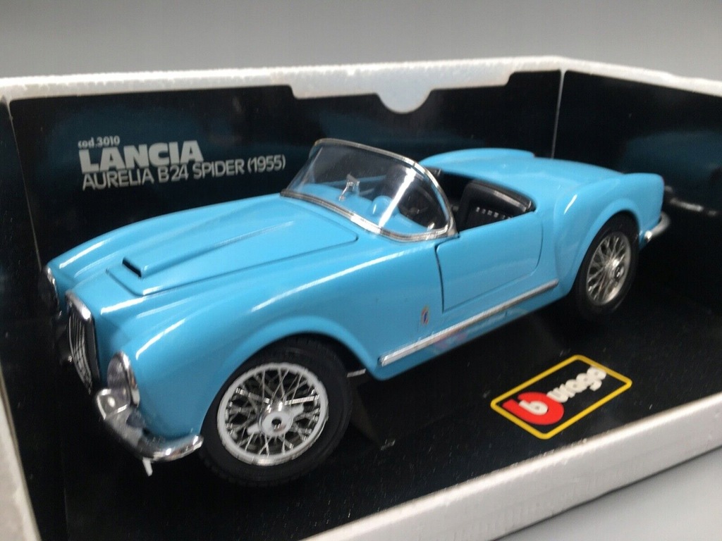 LANCIA Aurelia B24 Spider 1955 1/18 Bburago - 14900250691 - oficjalne archiwum Allegro