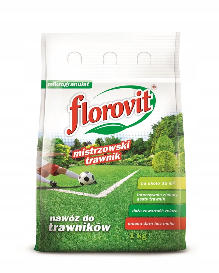 Florovit nawóz trawników Mistrzowski trawnik 1kg - 12266847220 - oficjalne archiwum Allegro