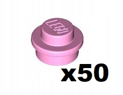 LEGO 4073 Płytka okrągła 1x1 Bright Pink 50 szt. N - 12985629016 - oficjalne archiwum Allegro