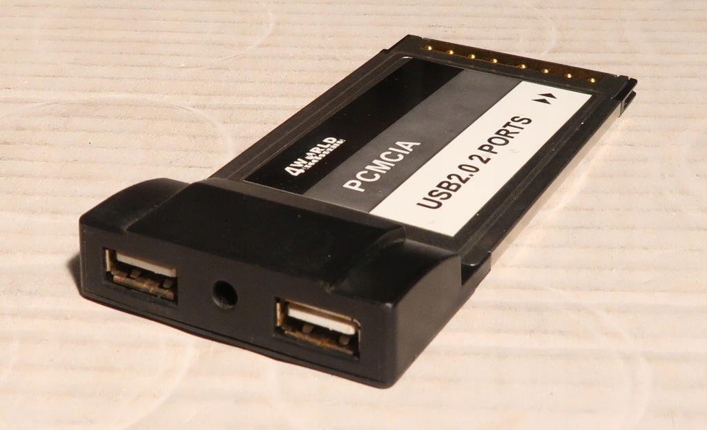 Karta PCMCIA adapter, przejściówka 2x USB 2.0 4World - 16478373740 ...