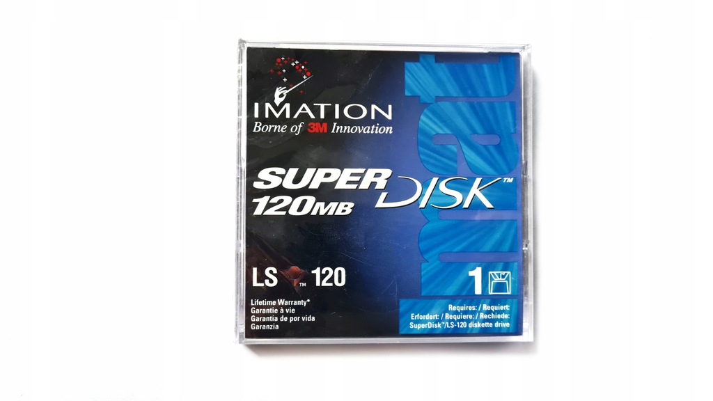 DYSKIETKA SUPERDISK LS-120 IMATION 120MB / NOWA - 14419716392 - oficjalne archiwum Allegro