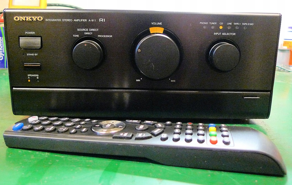 WZMACNIACZ ONKYO A-911 + PILOT - 12532550394 - oficjalne archiwum Allegro