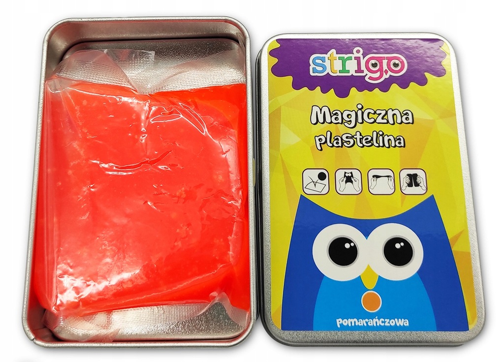 MAGICZNA PLASTELINA STRIGO POMARAŃCZOWA PUDEŁKO - 11515579140 ...