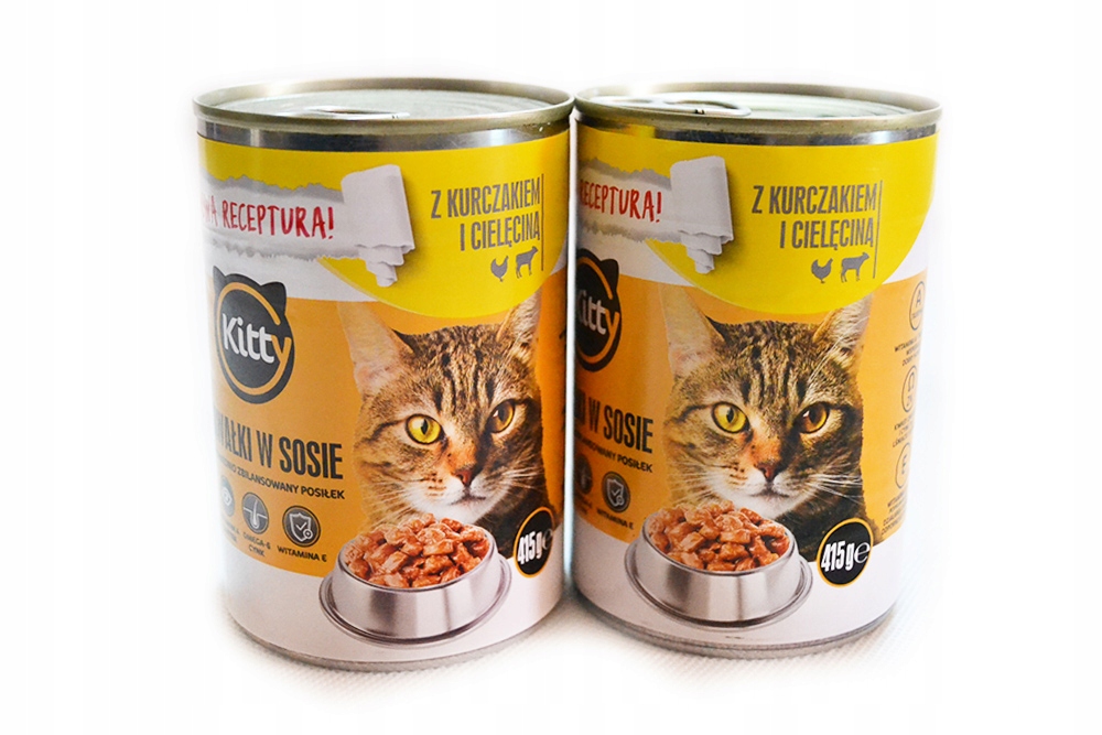 Karma dla kota Kitty puszki - 12019512915 - oficjalne archiwum Allegro